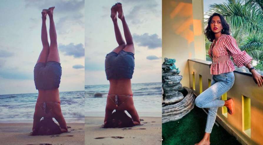 Actress Amala Paul shares her Yoga pictures - Wellness Buddha